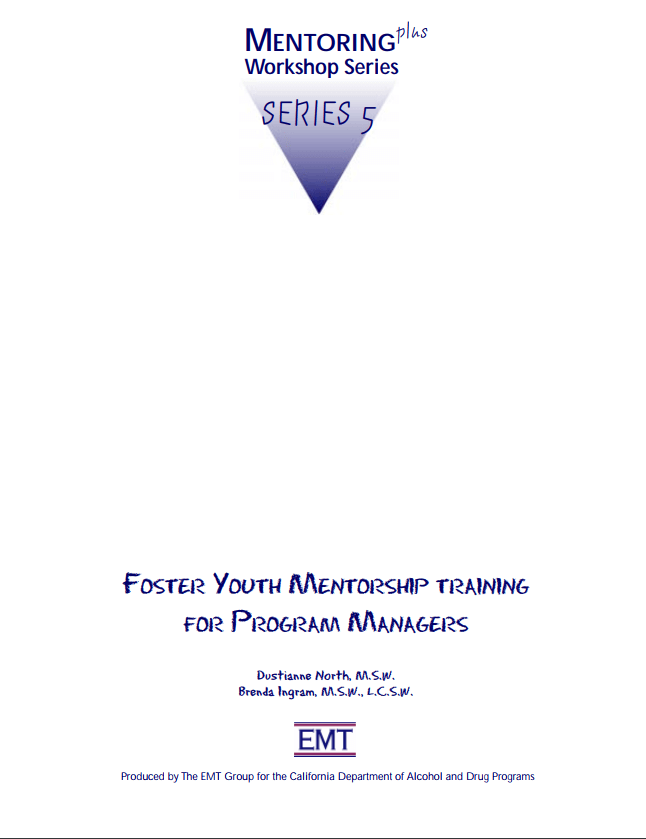 Foster Youth Mentorship Training for Program Managers - National ...